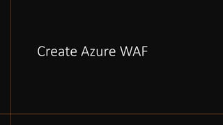 Azure WAF | PPTX