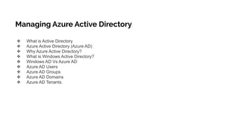 Azure 103 Certification Course | PPT