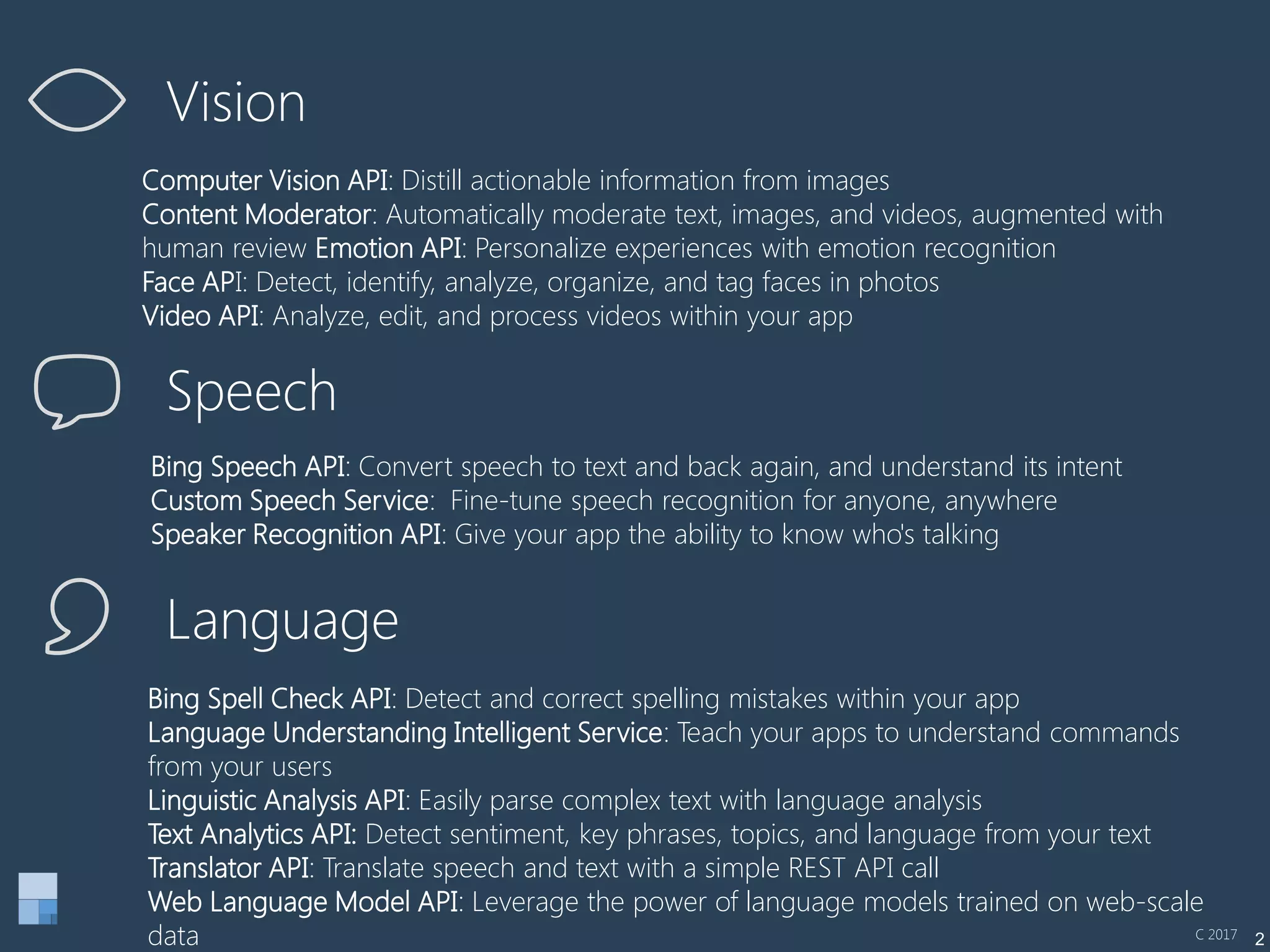 Overview of Microsoft Azure AI Services | PDF