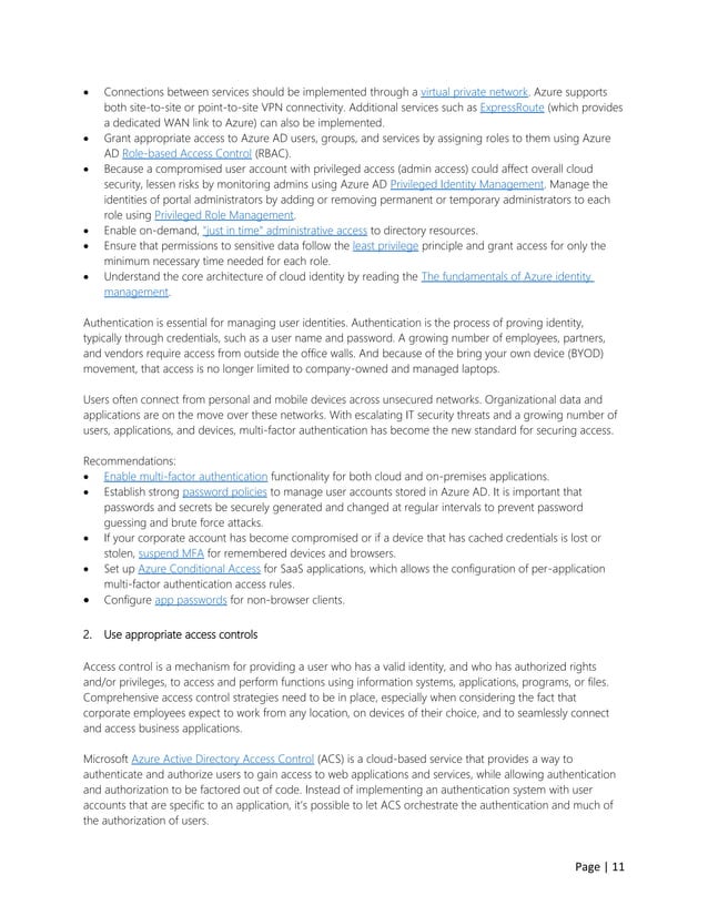 Azure 13 effective security controls for iso 27001 compliance | PDF