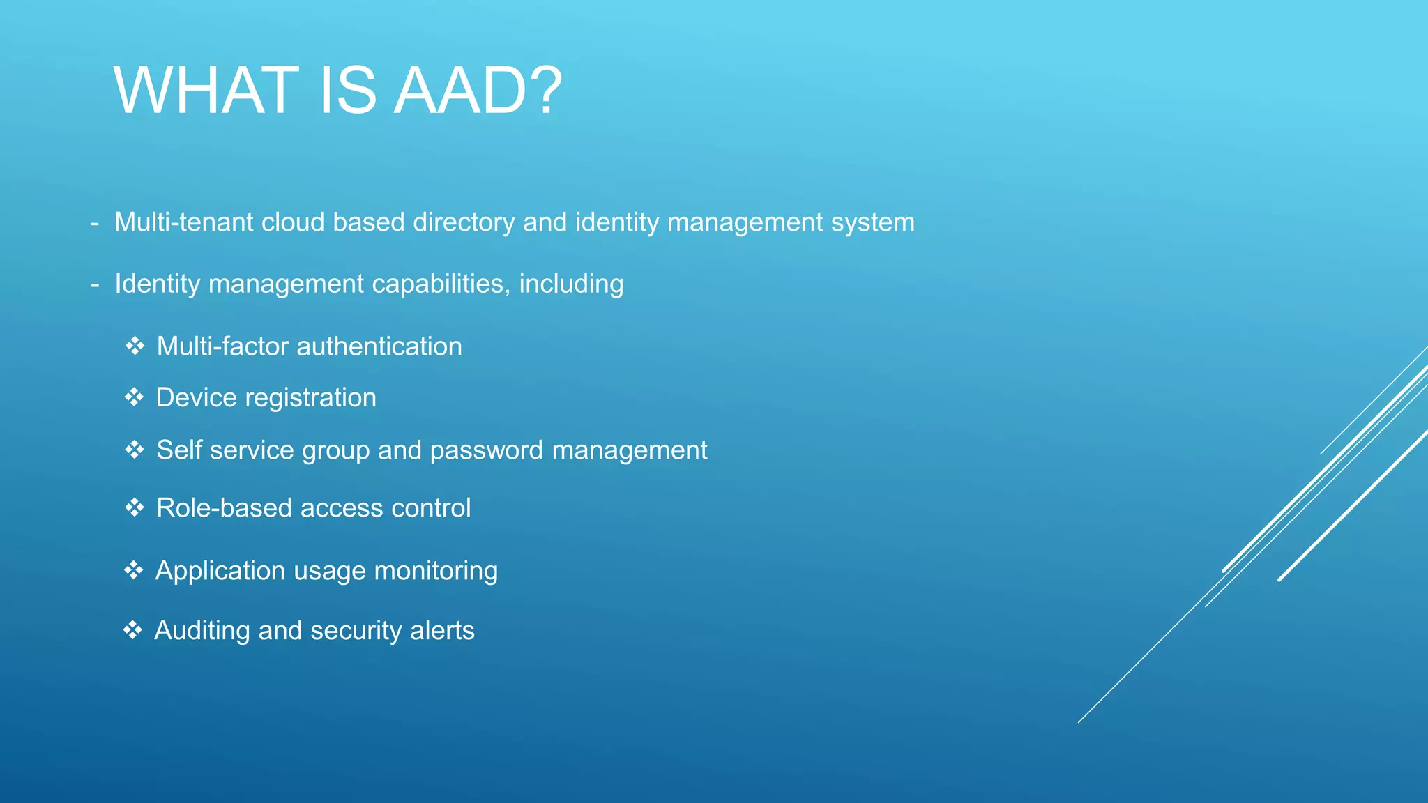 Azure active directory | PPTX