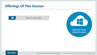 Azure Active Directory | Microsoft Azure Tutorial for Beginners | Azure 70-533 Training ...