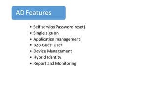 Azure active directory | PPTX