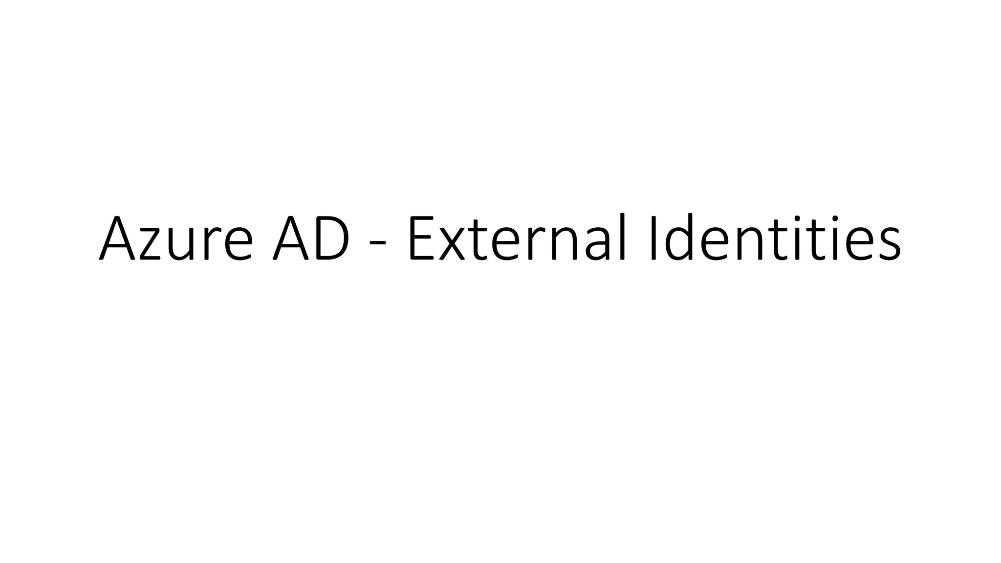 Azure Active Directory External Identities Demo Pptx Computing