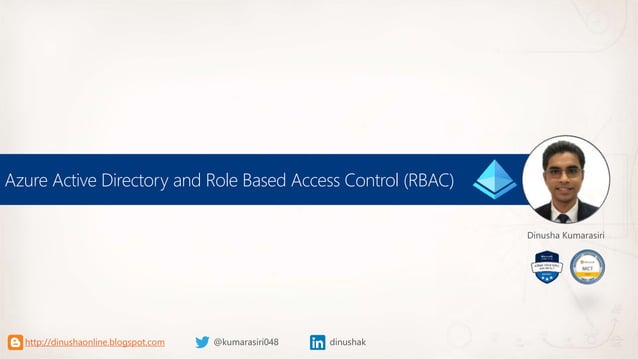 Azure active directory and role based access control | PPTX
