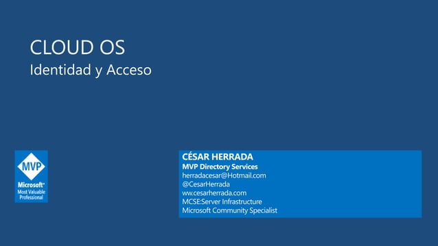 Azure Active Directory Cloud OS | PPTX