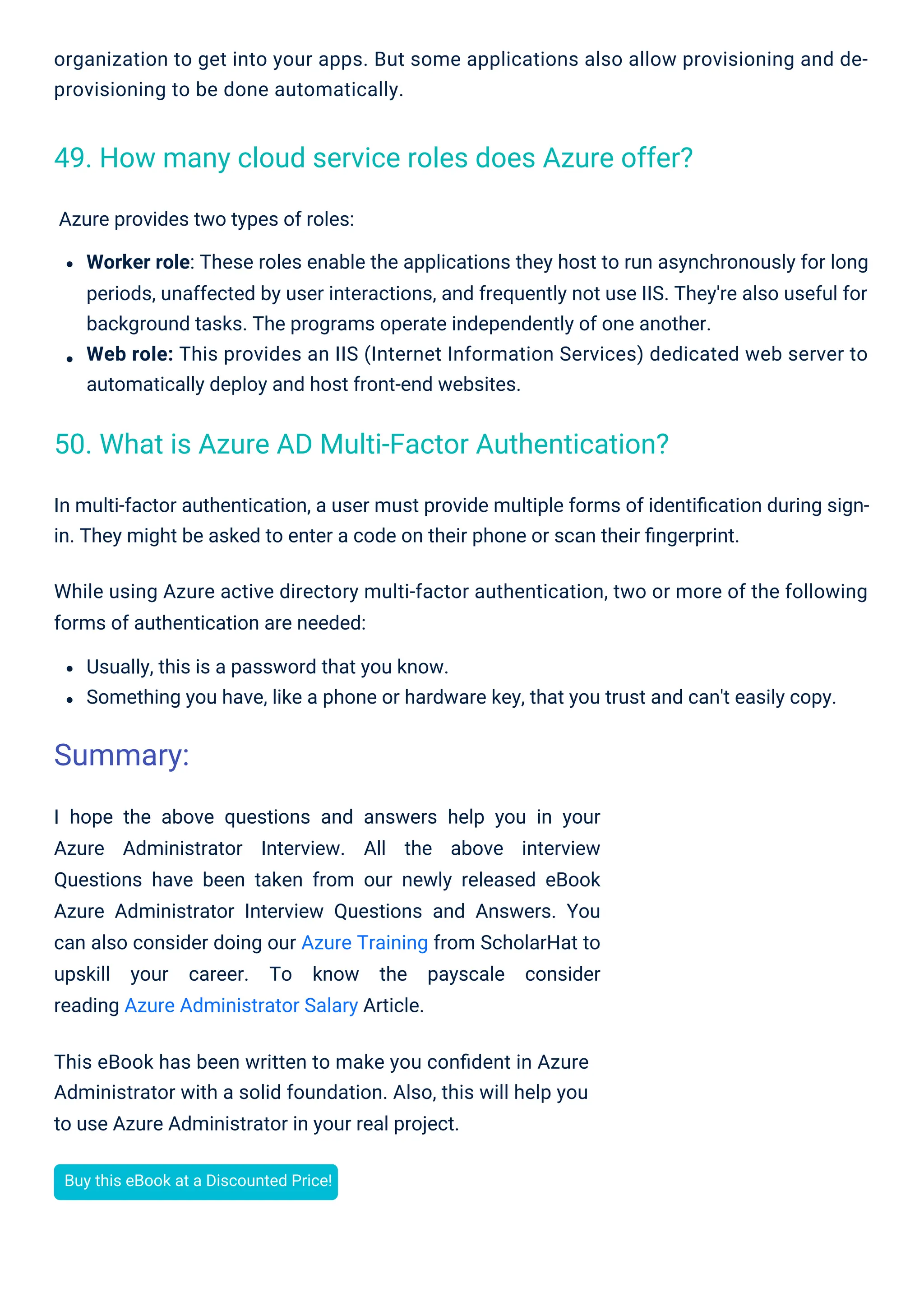 Azure Administrator Interview Questions By ScholarHat | PDF