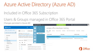 Azure AD OAuth in Office 365 | PDF