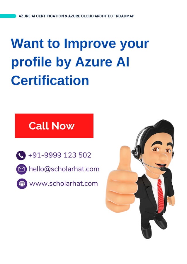 Azure AI Certification & Azure Cloud Architect Roadmap By ScholarHat | PDF