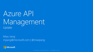 Azure API Management Update | PPTX