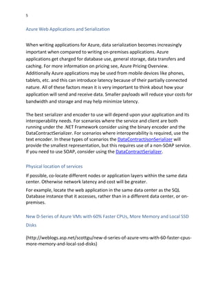 Azure applications performance checklist | PDF