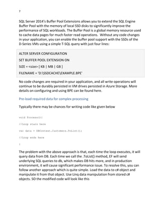 Azure applications performance checklist | PDF