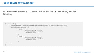 Azure arm templates | PPTX