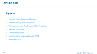 Azure arm templates | PPTX