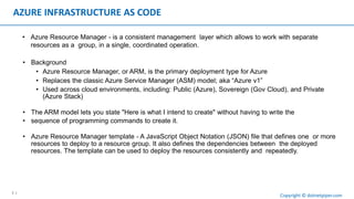 Azure arm templates | PPTX
