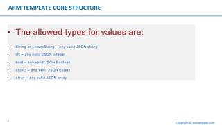 Azure arm templates | PPTX