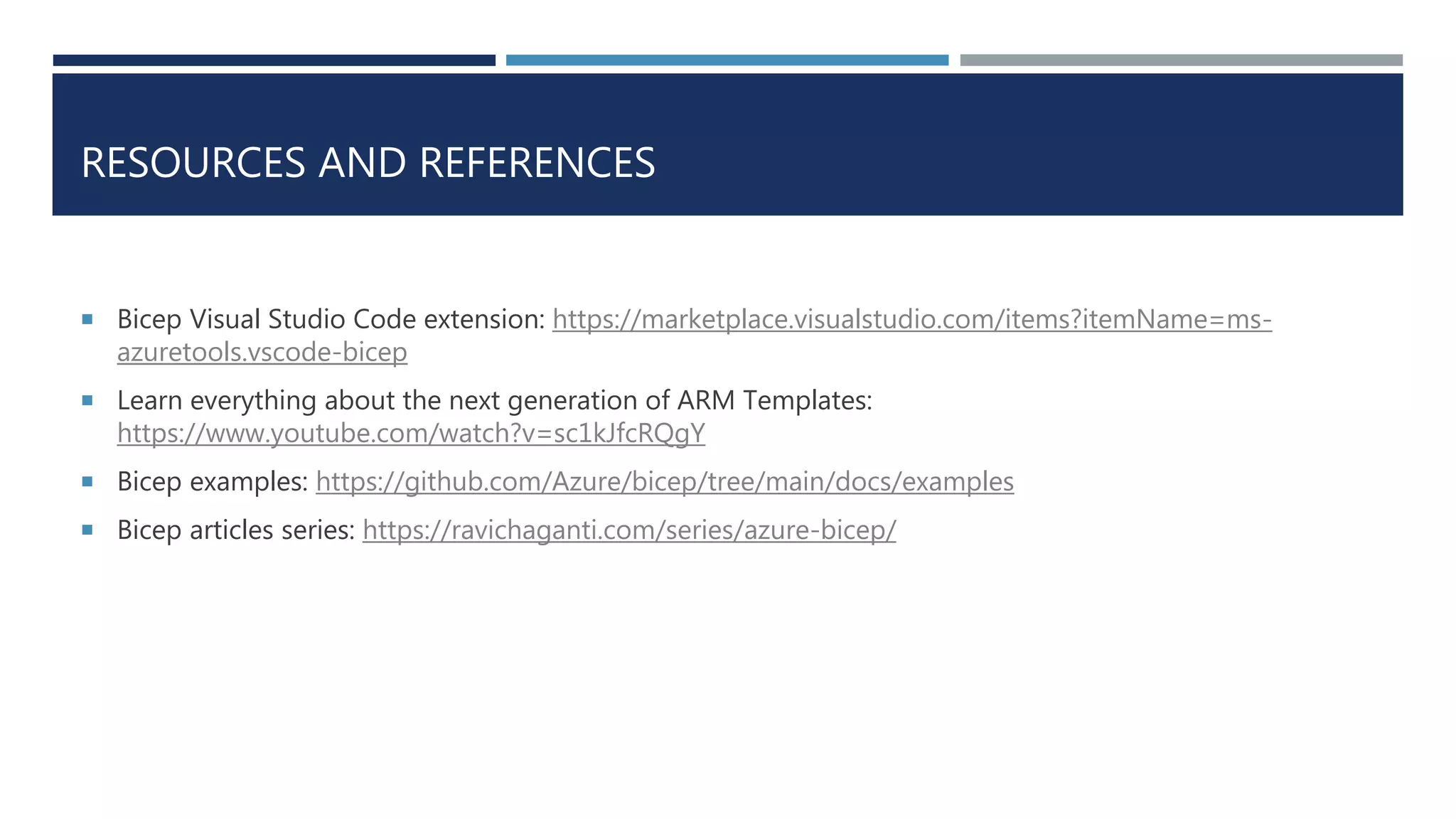 Azure Bicep - An Introduction | PPTX