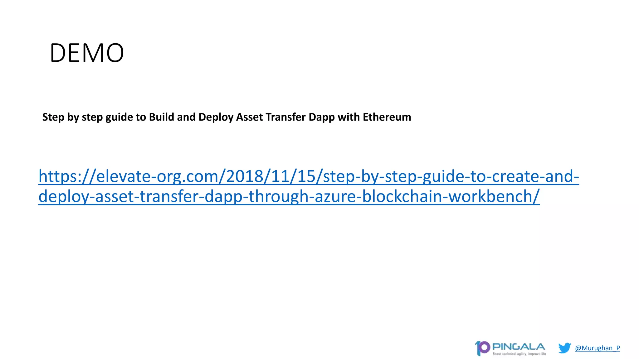 Azure Blockchain Workbench | PPTX