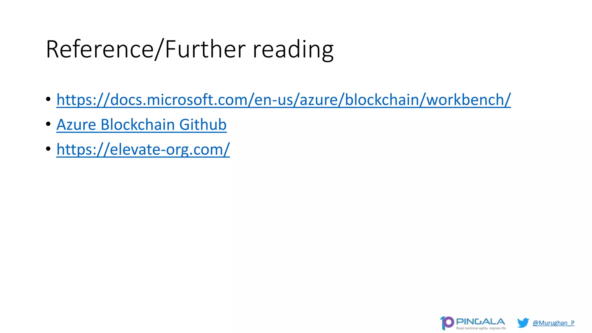 Azure Blockchain Workbench Ppt
