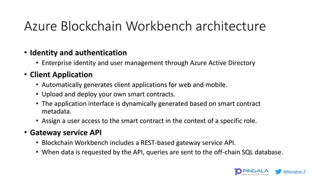 Azure Blockchain Workbench | PPTX