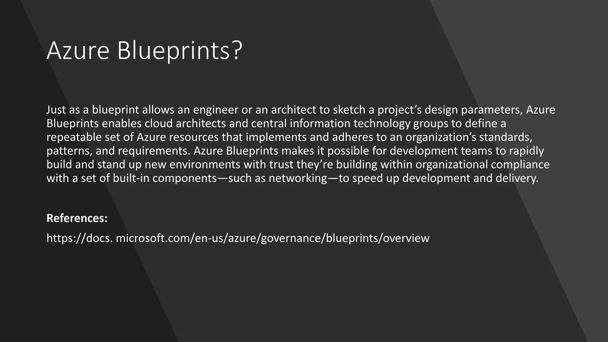 Introduction to Azure Blueprints | PPTX
