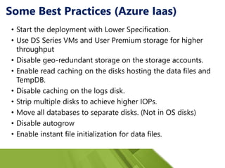 Azure Boot Camp 21.04.2018 SQL Server in Azure Iaas PaaS on-prem Lars ...