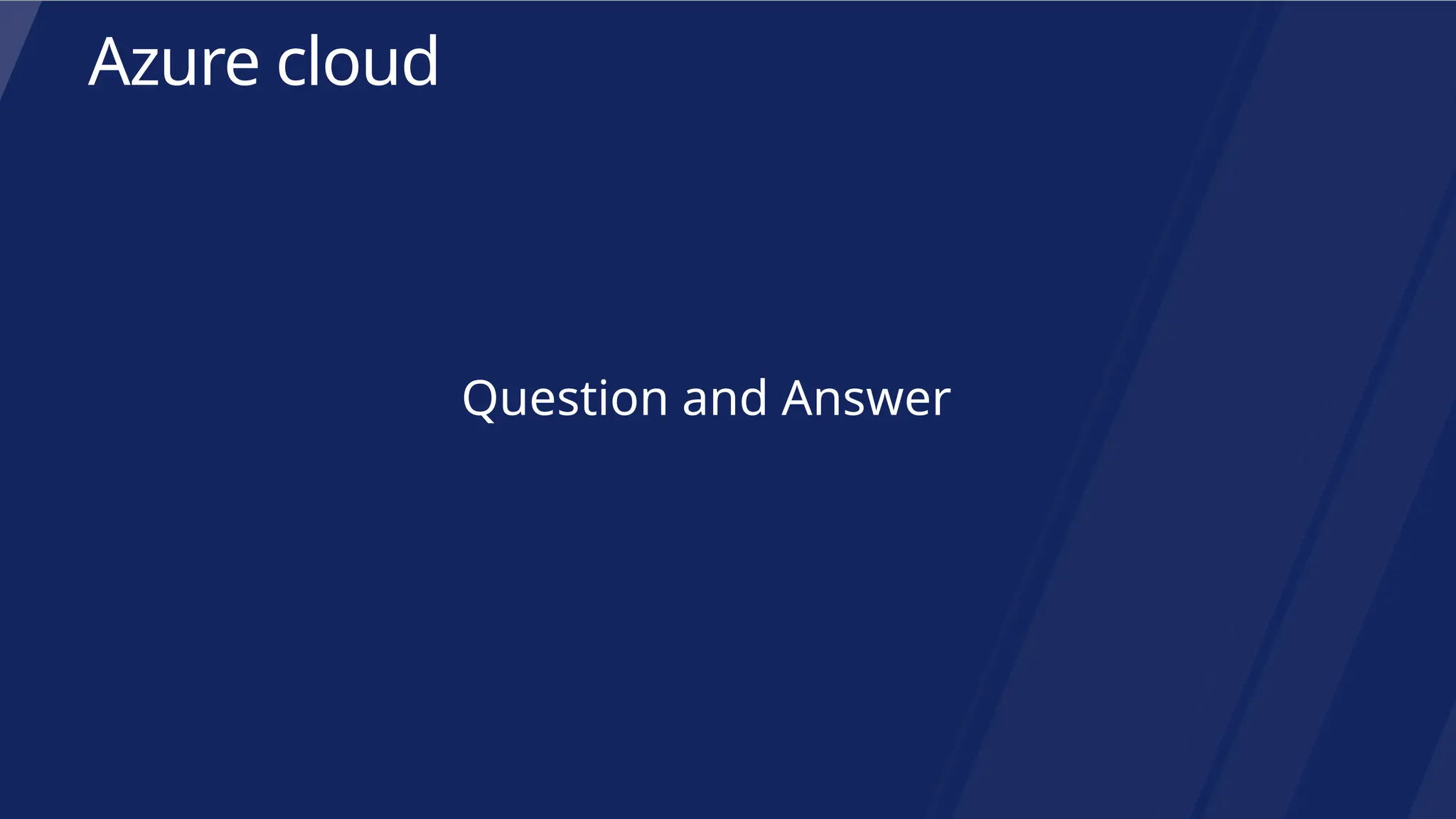 Azure Cloud architecture role guidelines | PPT
