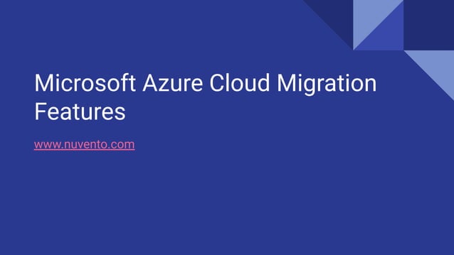 Capabilities for Azure Cloud Migration | PPT