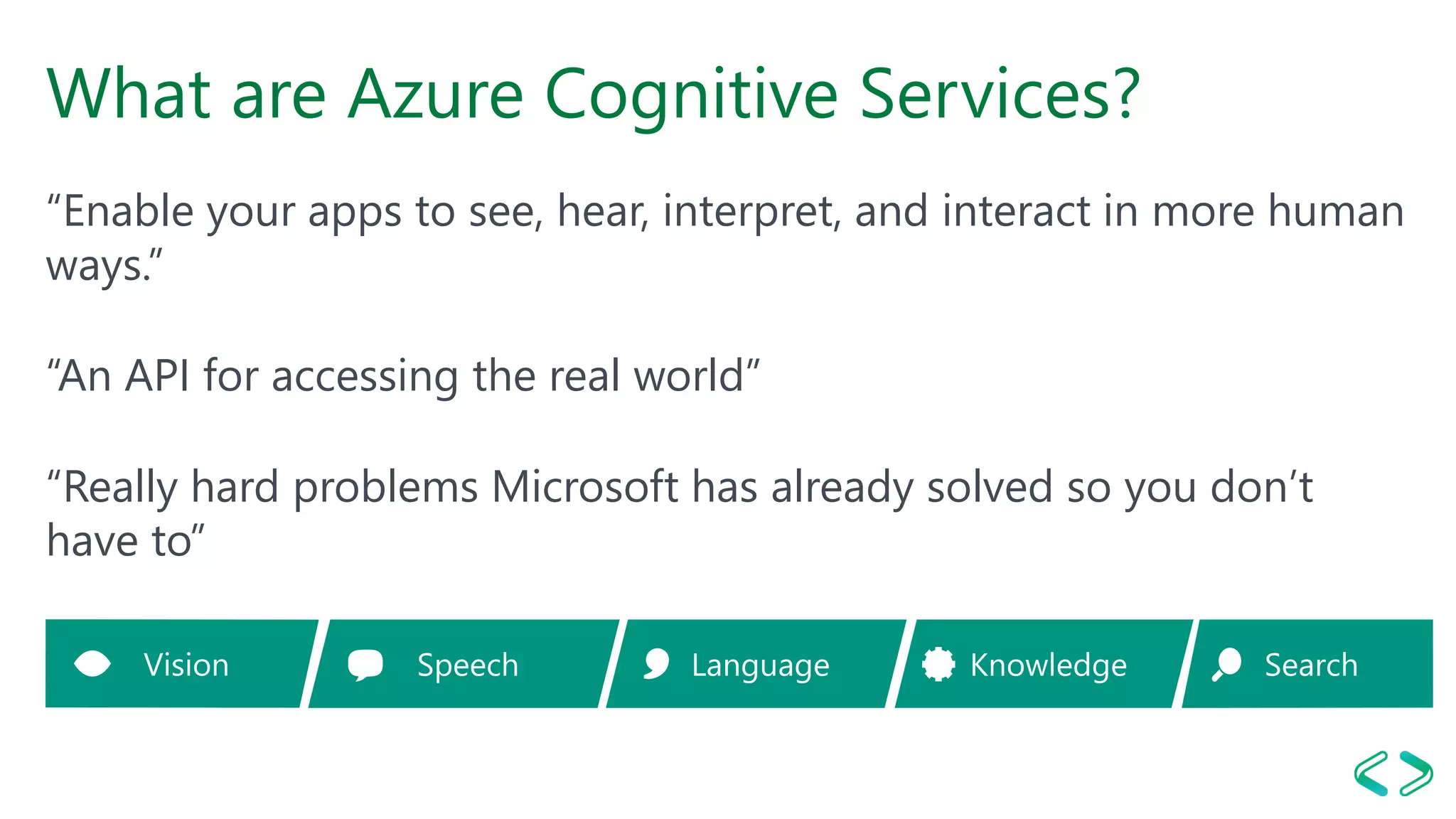 Azure Cognitive Services | PPT