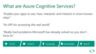 Azure Cognitive Services | PPT