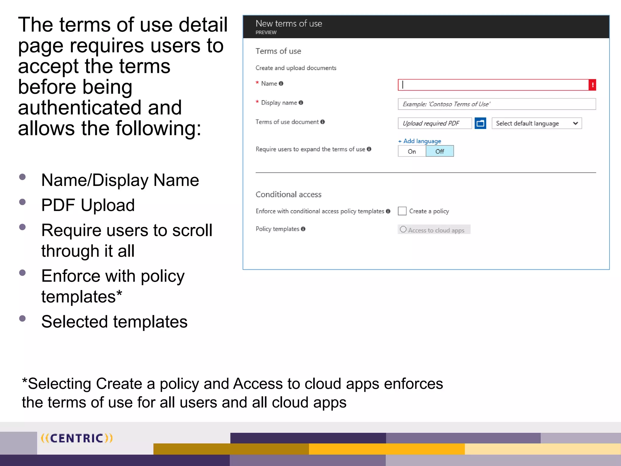 Azure conditional access | PPTX