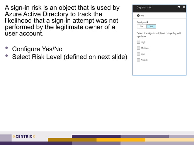 Azure conditional access | PPTX