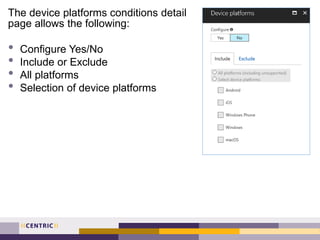 Azure conditional access | PPTX