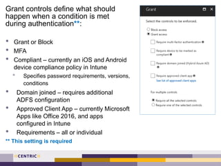 Azure conditional access | PPTX
