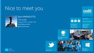AzureConf 2014 - Azure hybrid connections (Sam Vanhoutte) | PPT