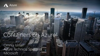 Running Containers On Azure | PPT