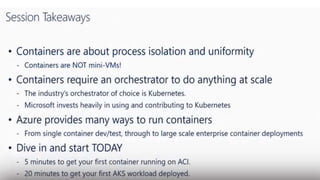 Running Containers On Azure | PPT