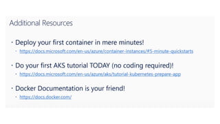 Running Containers On Azure | PPT