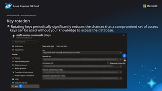Securing Azure CosmosDb using Microsoft Defender | PPT