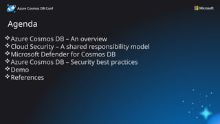 Securing Azure CosmosDb using Microsoft Defender | PPT