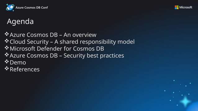 Securing Azure Cosmosdb Using Microsoft Defender Ppt