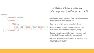 Azure cosmos db | PPTX | Databases | Computer Software and Applications
