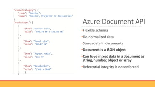 Azure cosmos db | PPTX | Databases | Computer Software and Applications