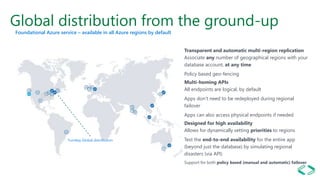 Azure CosmosDB the new frontier of big data and nosql | PPT