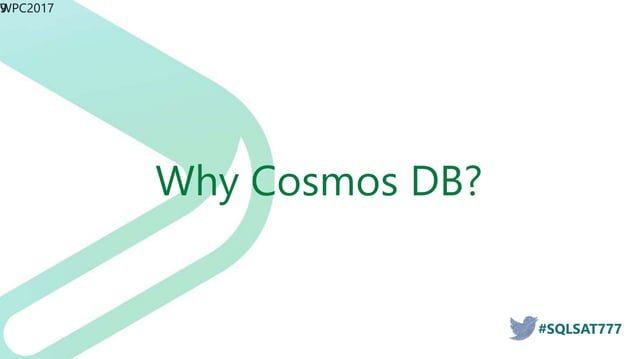 Azure CosmosDB the new frontier of big data and nosql | PPT