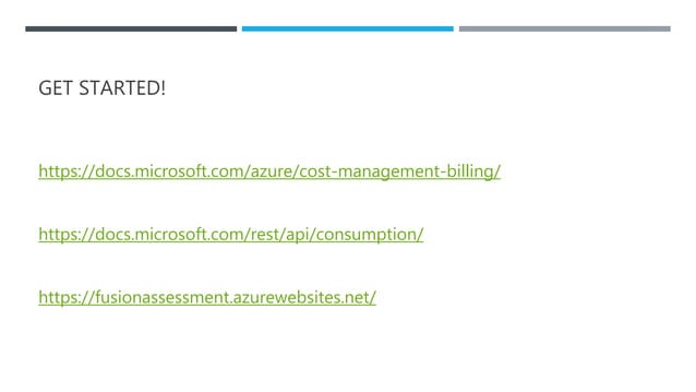 Azure Cost Management | PPTX | Cloud Computing | Internet