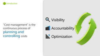 Azure Cost Management - Make the most of Azure by optimizing your cloud ...