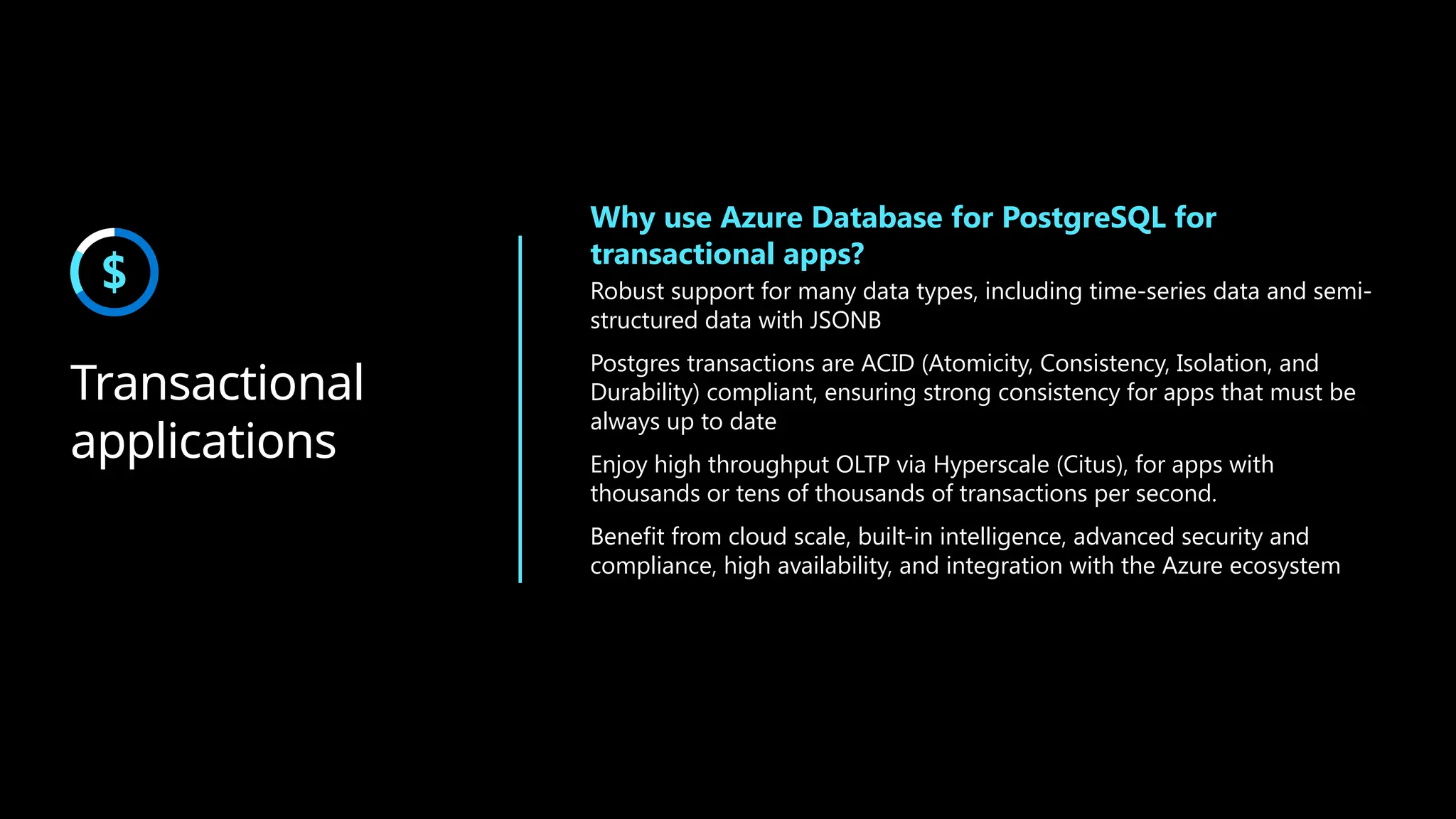 Azure Database For Postgresql Top Use Casespptx Databases