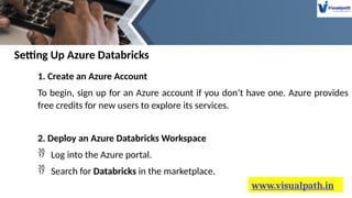 Azure Databricks Training | Azure Databricks Online Training | PPTX