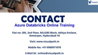 Azure Databricks Training | Azure Databricks Online Training | PPTX